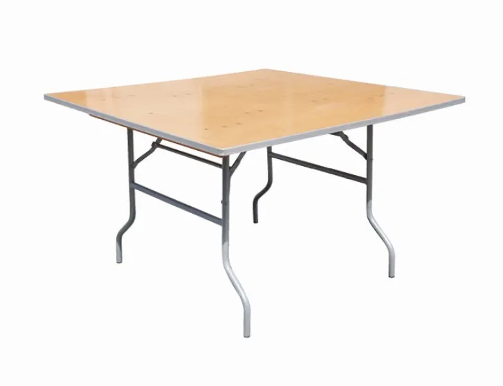 60 Inch Square Wood Folding Banquet Table - Buy Square Wood Folding ...