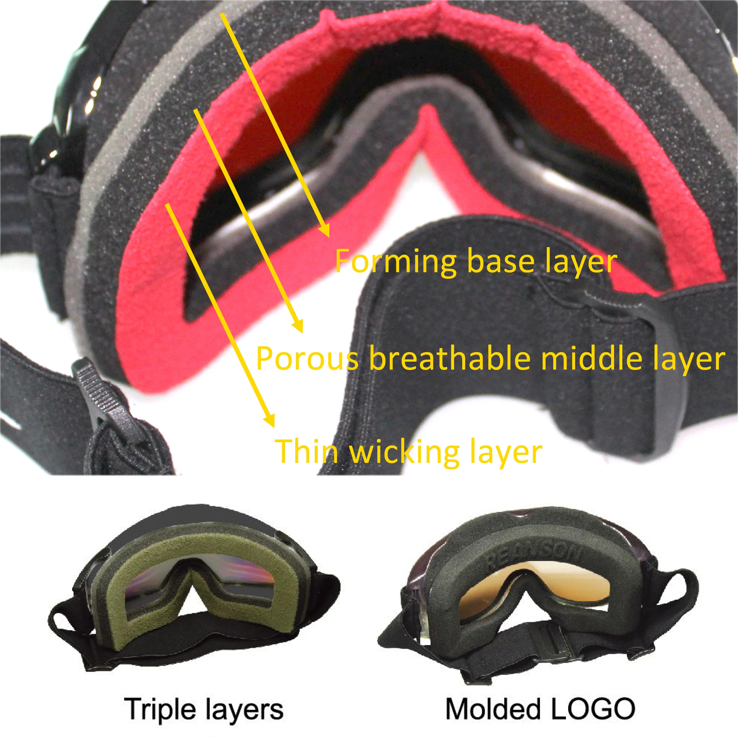 Dustproof Outdoor Cycling Blue-plated Children Magnetic Child Anti-snow ...