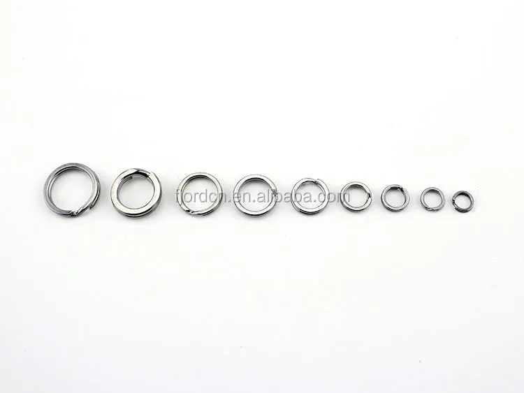 Fjord Cheap Silver Stainless Steel Split Rings Fishing Double O Ring ...
