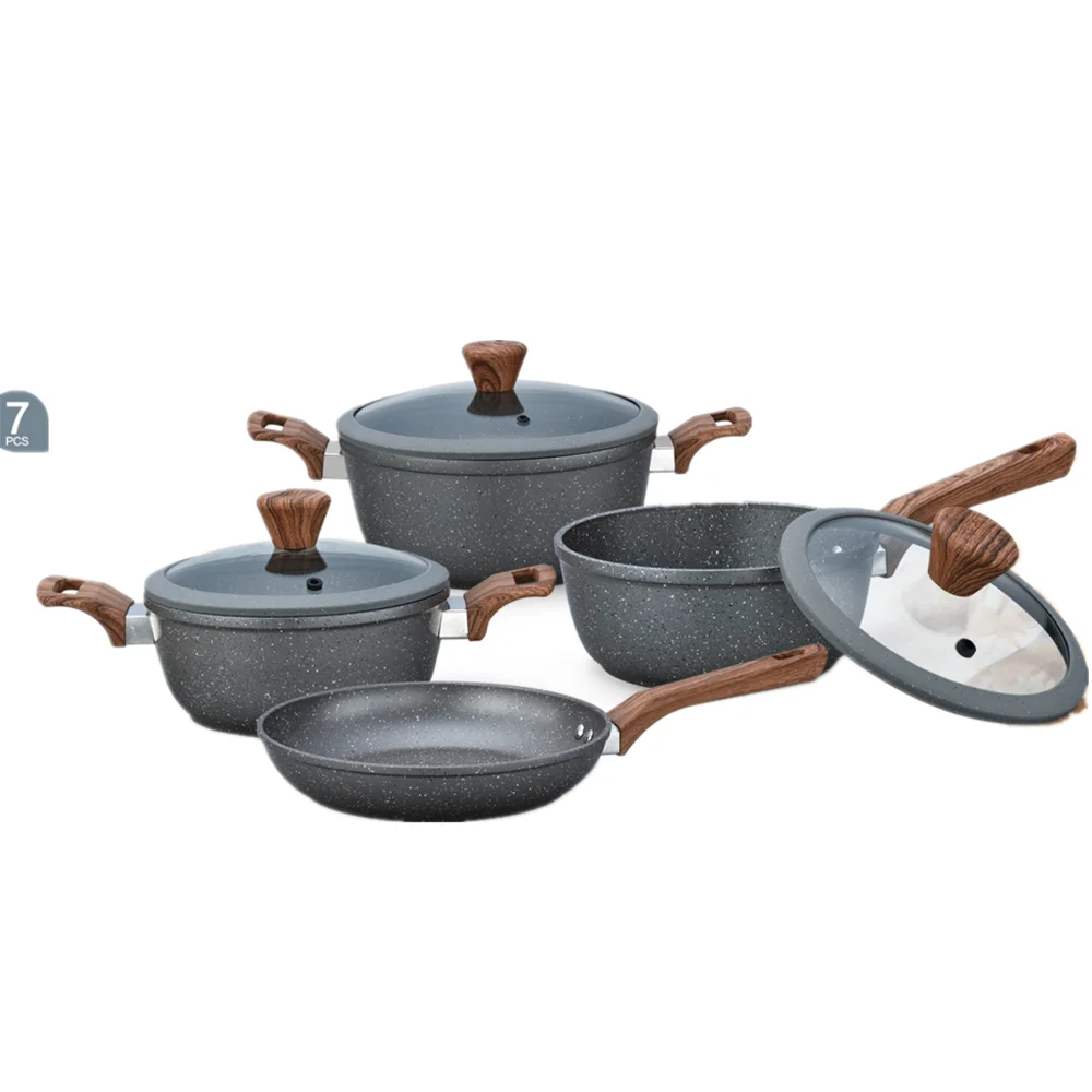 Forged Aluminum Marble Coating Cookware Set - Buy Forged Aluminum ...