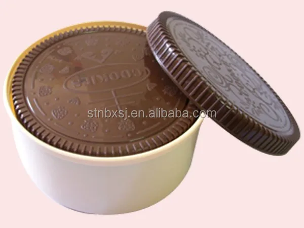 Food Grade Round Plastic Cookie Container - Buy Plastic Cookie ...