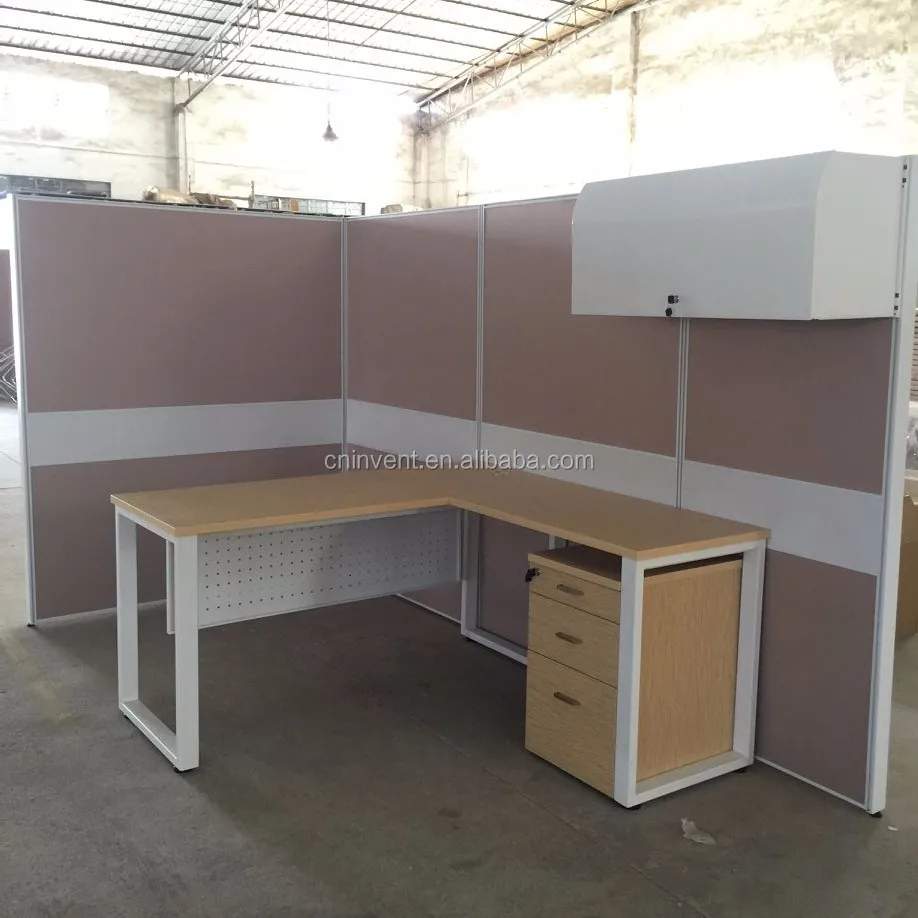 Melamine Board 6 Seat Office Workstation Small Office Cubicle For 6 ...
