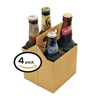 Corrugated Carrier 4 To 6 Pack Mix-match Craft Carton Box Beer Bottle ...