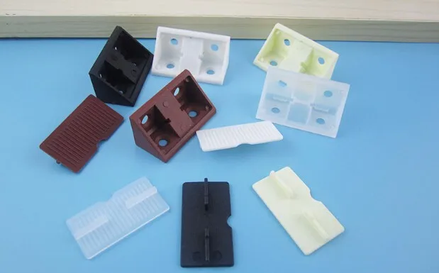 Furniture Plastic Small Angle Bracket With Cover Good Quality Brackets ...
