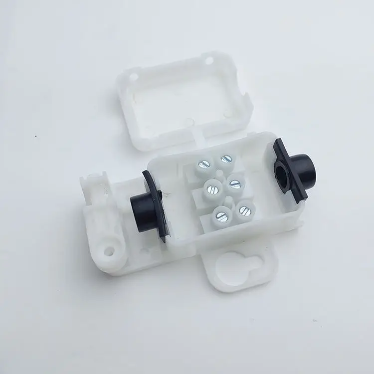 Ip44 3 Way Terminal Block Connection Box Outdoor Lighting Plastic ...