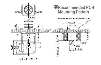 Pcb Mount Connector Ipex U.fl - Buy Ipex U.fl,U.fl Connector Antenna ...