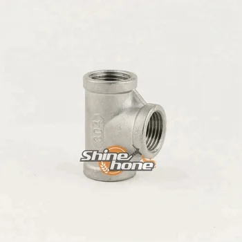 Stainless Steel Tee 3 Way Threaded Pipe Fittings - 1/2"npt,,Pump ...