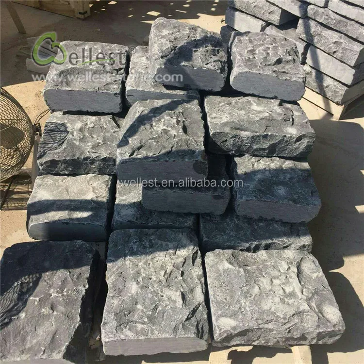 Natural Black Limestone Fieldstone For Exterior Stone Wall Cladding ...