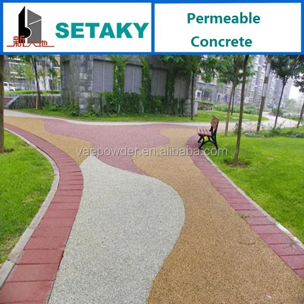 Colorful Water Permeable Concrete For Sponge City - Buy Colorful Water ...
