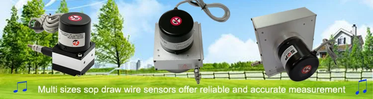 6000mm Current Output String Potentiometer Wire Rope Sensor For ...