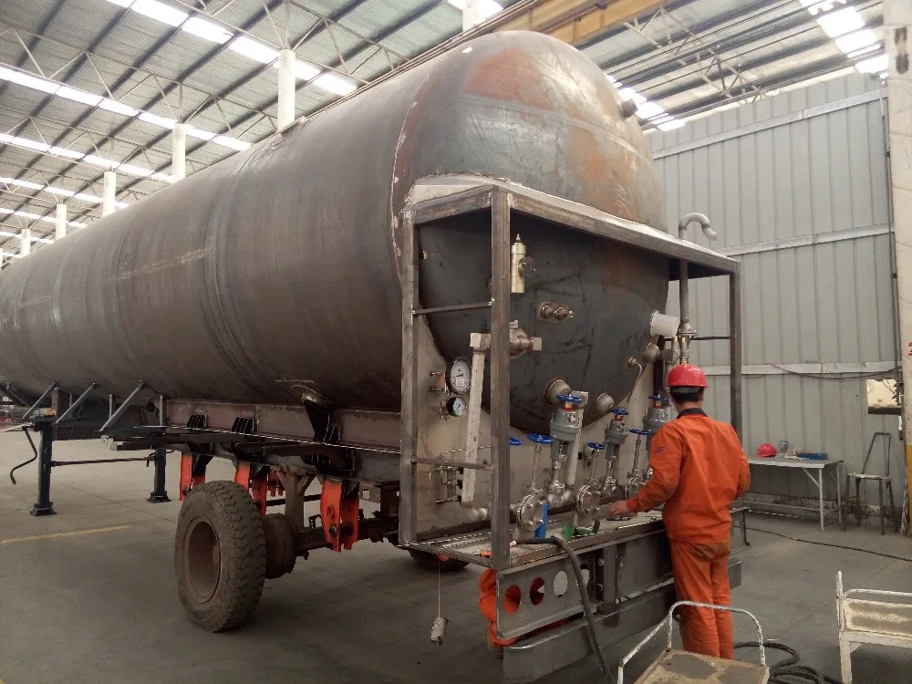 LNG Transport Tank Pressure Vessel Semi Tanker Trailer for Sale ...