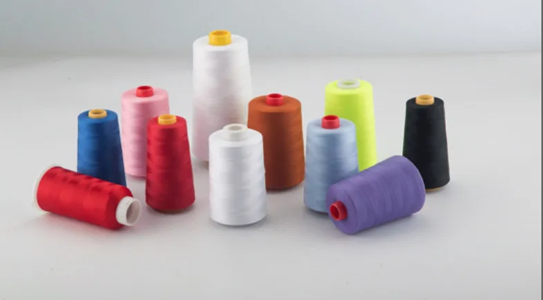 100% Spun Polyester Poly Poly Core Spun Sewing Thread 45tex 2500m For ...