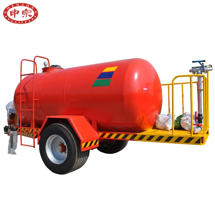 5ton Payload Single Axle Fire Water Tanker Trailer With Pump - Buy Fire ...
