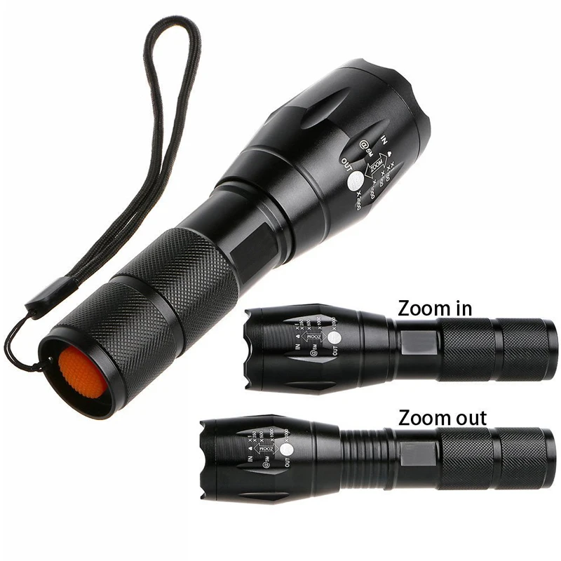 Tactical Flashlight T6 Ultra Bright Led Flashlight With Adjustable ...