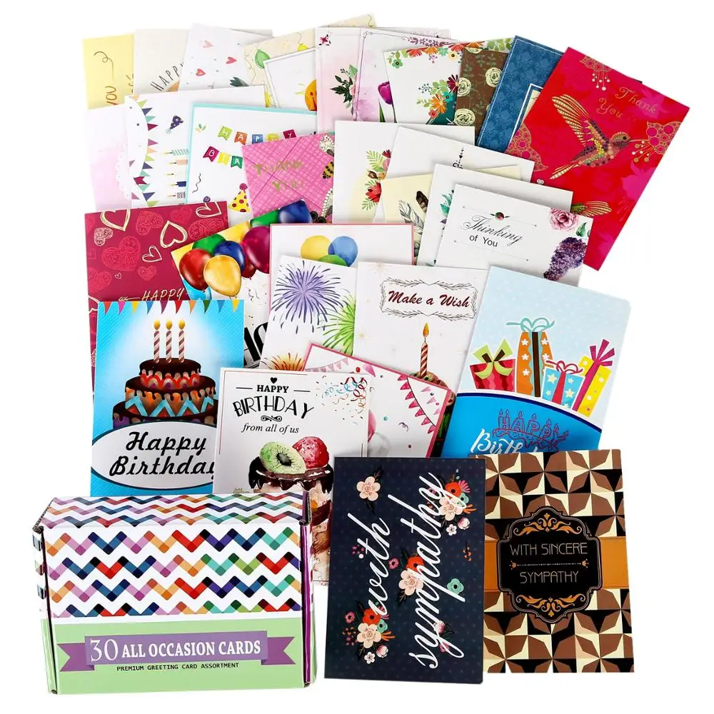 Luxury Greeting Cards Pack Assorted Greeting Cards Box Birthday Cards ...