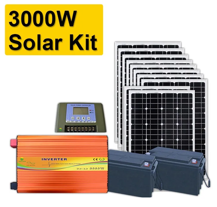 3 Days Battery Backup 3kw Solar System Off Grid - Buy Home Solar Kit ...
