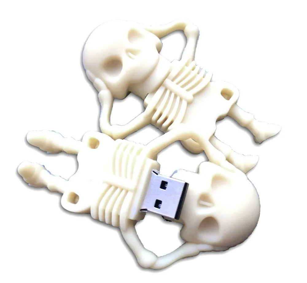 Black Skeleton Skull Shape 32gb Usb Flash Drive 2.0 Memory Stick ...