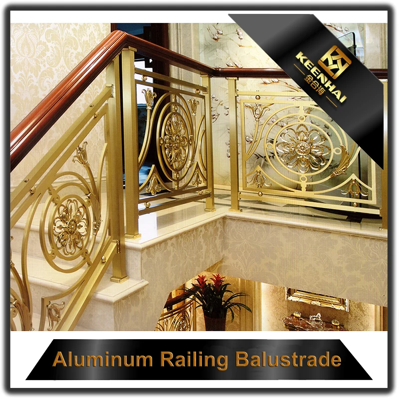 Interior Antique Bronze Decorative Railing Design Aluminum Copper Stair ...
