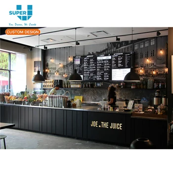 High Quality Juice Bar Counter Design Food Cash Table Custom - Buy ...