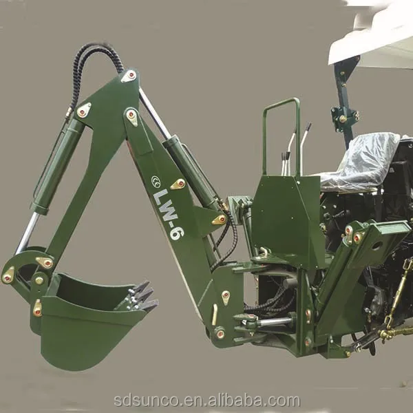 Lovol Tractor Rear Mounted Hydraulic 3-point Hitch Backhoe Attachment ...
