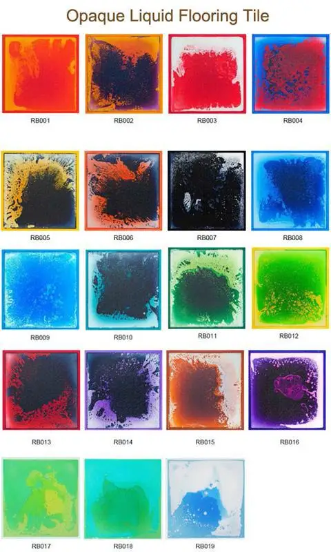 Removable Rubber Liquid Sensory Tactile Mat Color Changing Under ...