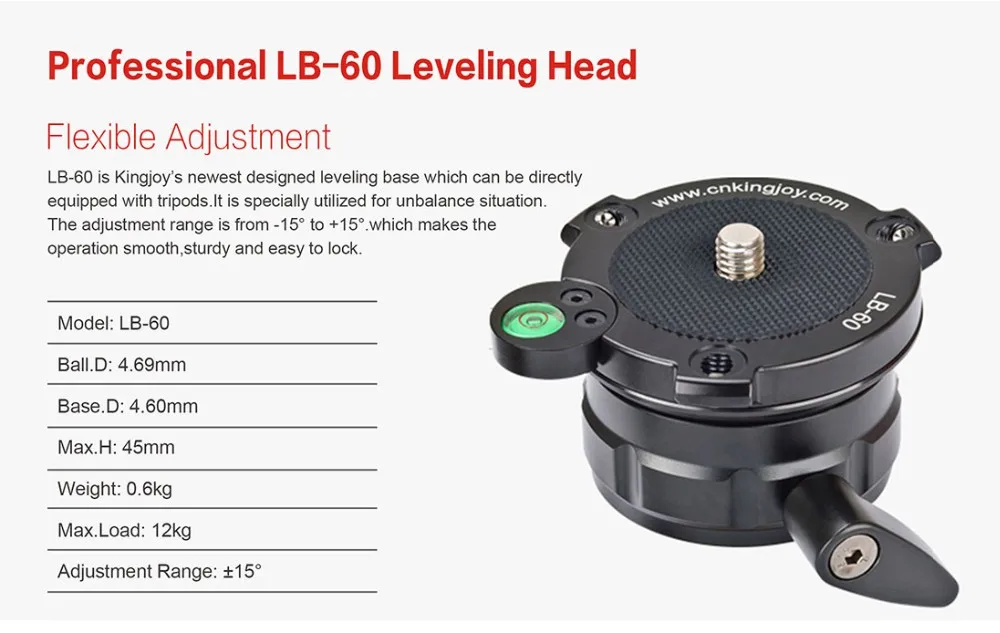 2019 Factory Manufacturing Leveling Base Head For Professional Camera ...