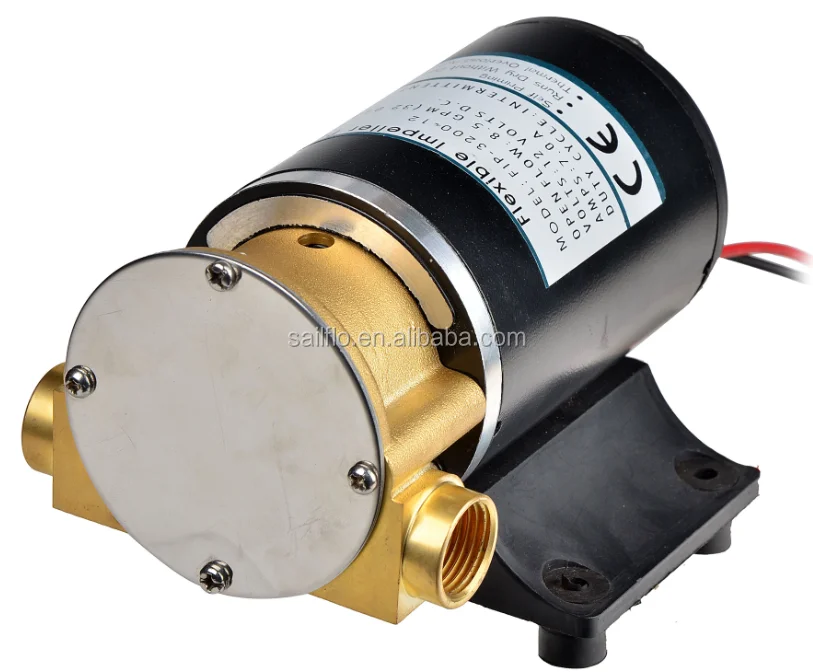 Sailflo 12v 24v Dc Small Brass High Flow Rate Impeller Water Pump - Buy ...