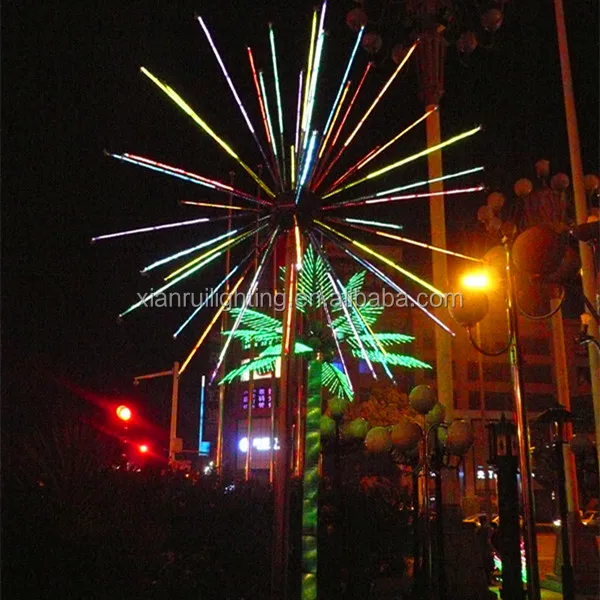 Outdoor Chrsitmas Decoration Led Firework Pole Lighting - Buy Led ...