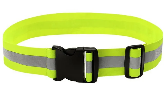 Custom Safety Hi Viz Reflective Elastic Adjustable Waist Belt Band ...