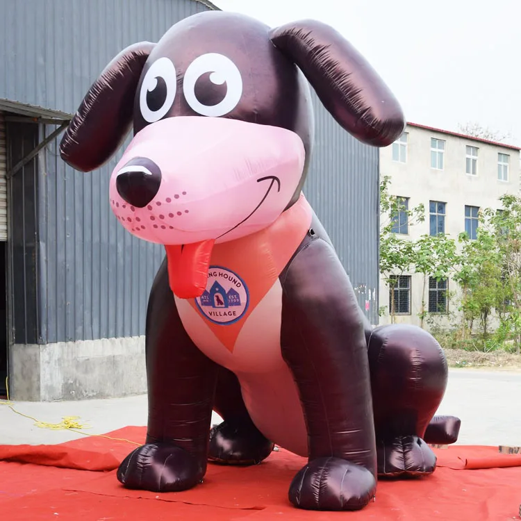 Custom Inflatable Dog Model - 4m Tall Advertising Puppy for Parks ...