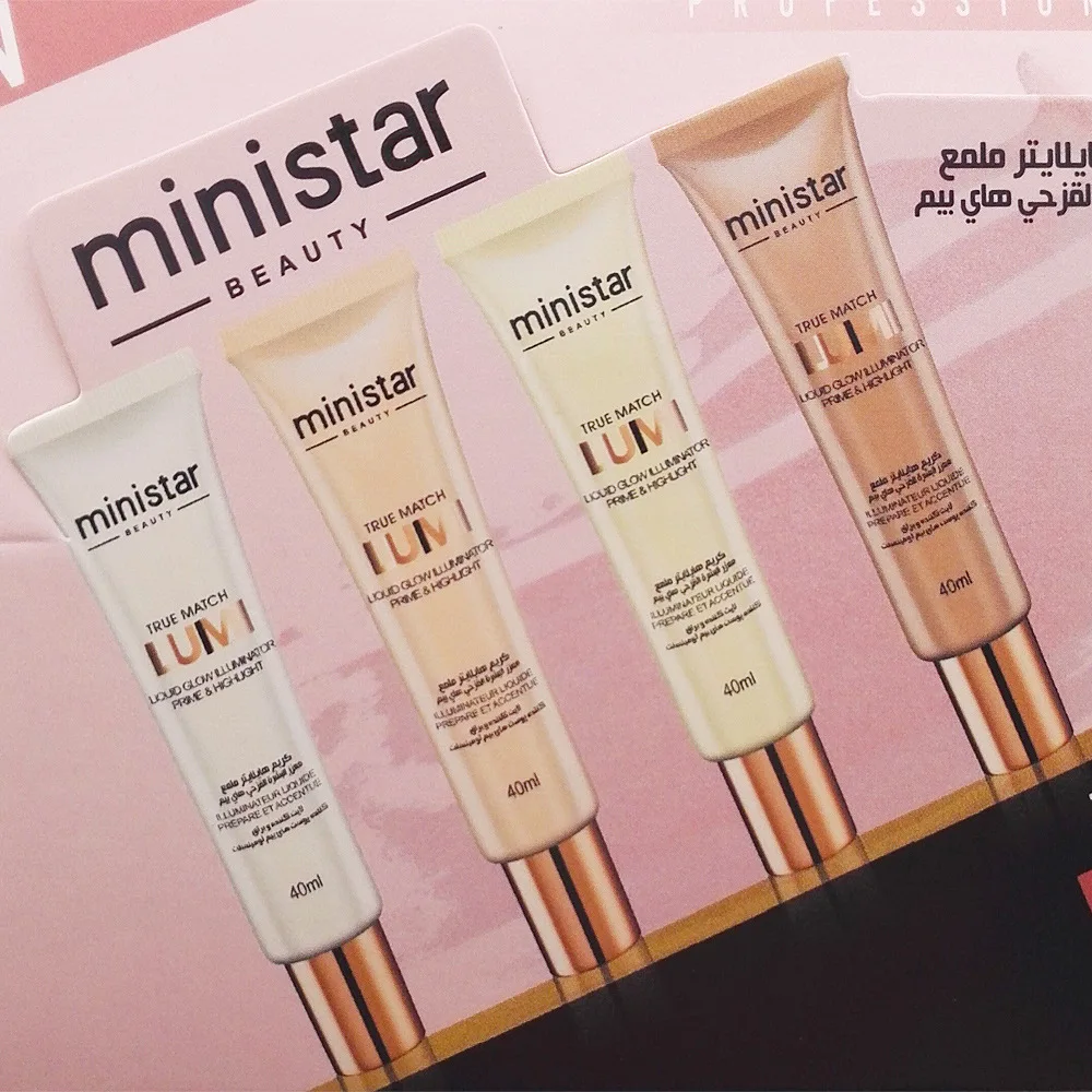 Ministar Beauty Makeup Liquid Glow Illuminator Highlighter Glitter Face ...