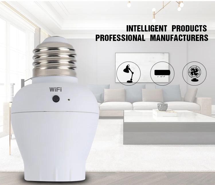 Smart Lamp Base Wifi - Control Light Bulb Socket Easily