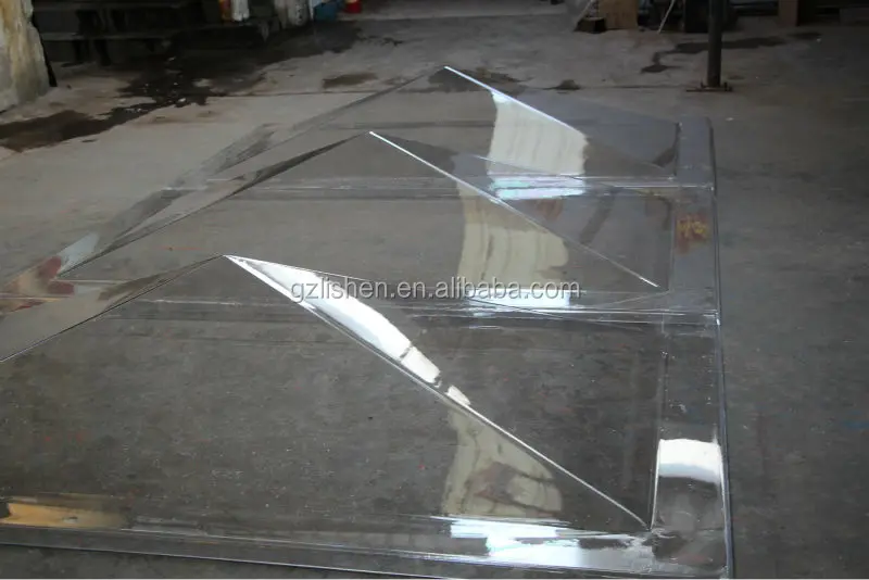 Polycarbonate Clear Pyramid Shape Skylight Dome Covers Rooflight Covers ...