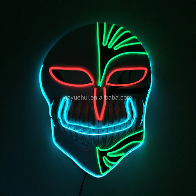 Anime Party Holiday Lights Bleach Led Rope Tube Luminous Mask Neon El ...