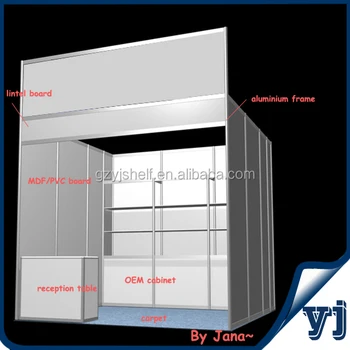 3*3*2.5m Aluminum Extrusion Trade Show Exhibition Display Booth/trade ...