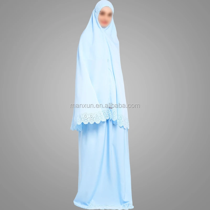 Latest Burqa Design Pictures Full Cover Muslim Women Suit Dres Sky Blue ...
