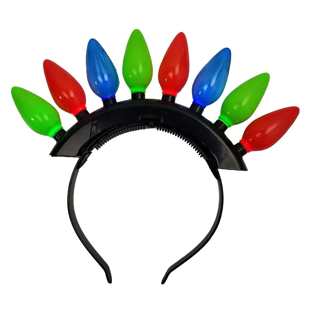 Led Light Up Bulb Headband,Bulb Mohawk,Led Hat Mohawk Hat Flashing ...