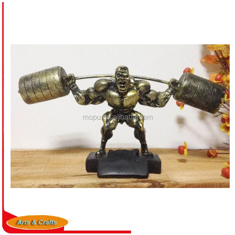 Bronze Bodybuilder Statue - Eco-Friendly Home Decoration