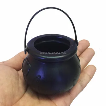 Hh-0591 Party Halloween Novelty Children Plastic Mini Witch Cauldron ...
