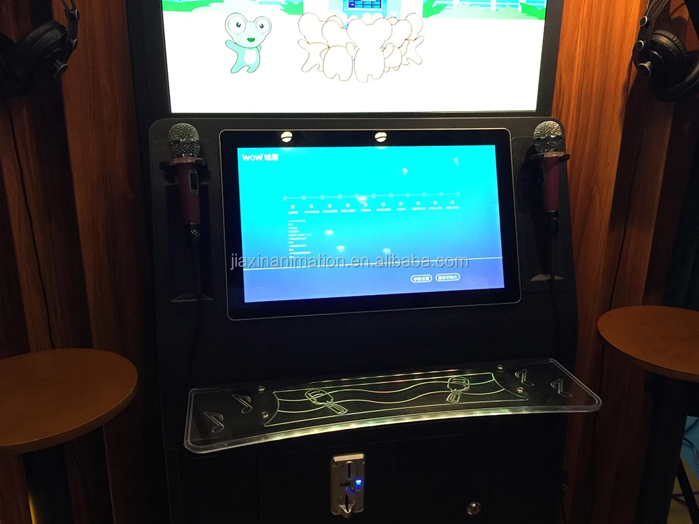 Chinese Mini Karaoke Booth Coin Operated Singing Electronic Machine ...