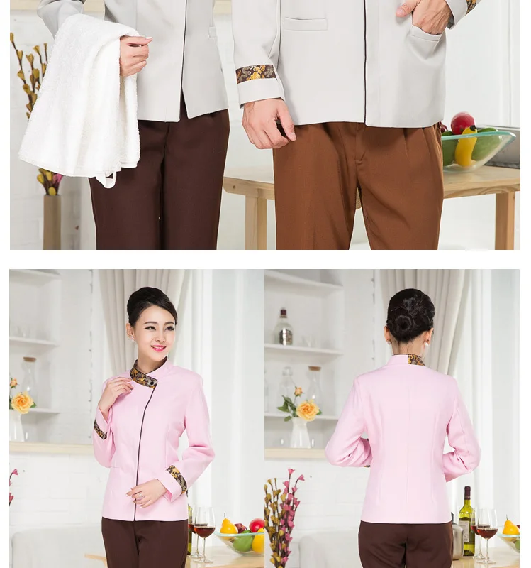 Custom Fashion Hotel Housekeeping Staff Uniform For Women And Men - Buy ...
