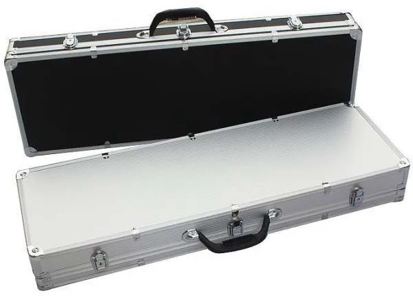 40" Black Deluxe Aluminum Locking Gun Case Rifle Lock Shotgun Storage ...