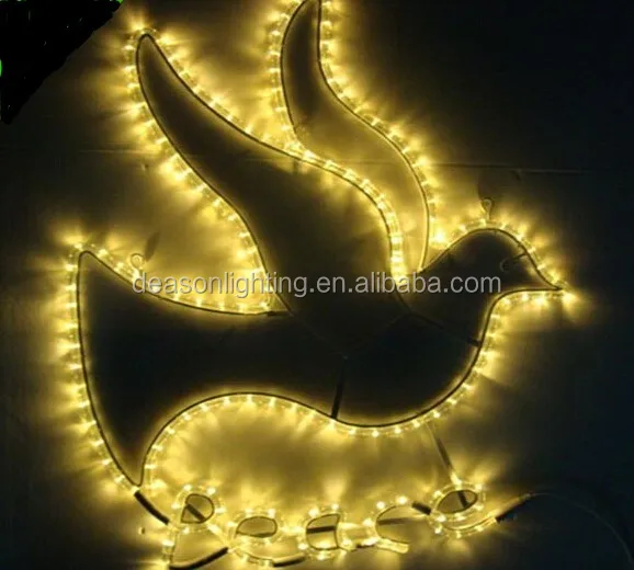Christmas Lighting Dove - Buy Led Peace Dove Light,Dove Led Lights ...