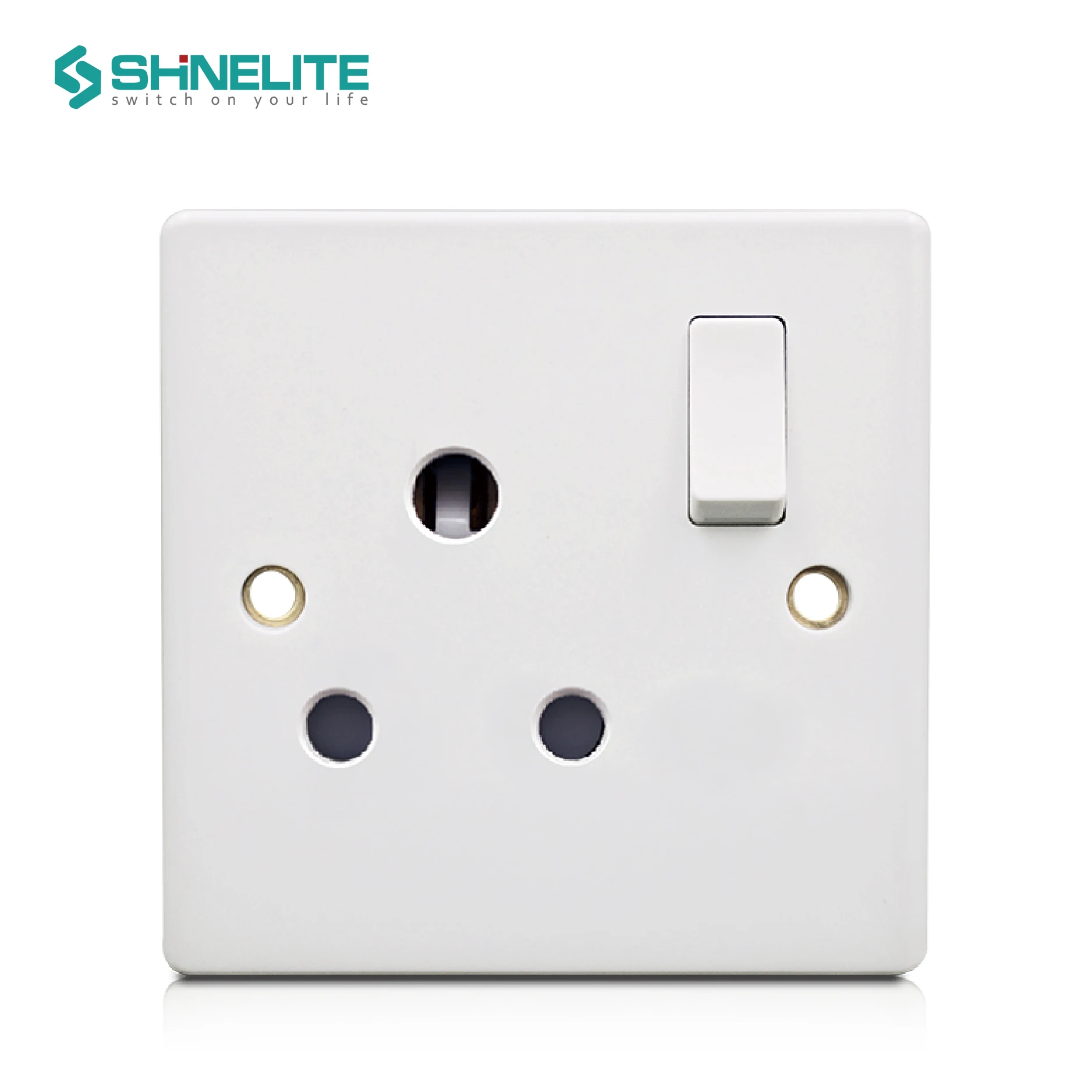 OEM 15A 3 Pin Bakelite Round-Pin Wall Electrical Switch Socket