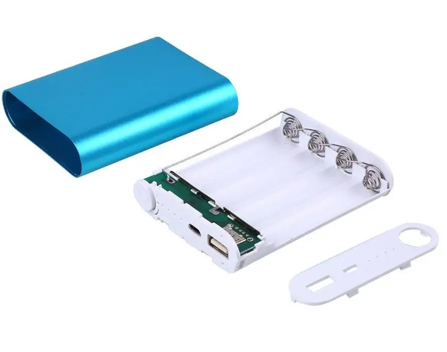USB 5V 1.2A Power Bank Case Kit with 4X18650 Battery Charger