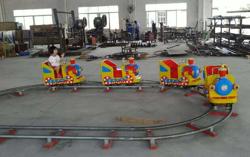 Happy Train- Kids Ride On Train With Tracks Park Rides Electric Car ...