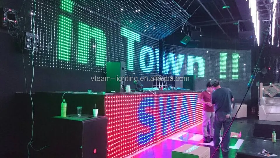 Outdoor Pixel Net Led Lighting Display For Building/led Mesh Screen ...