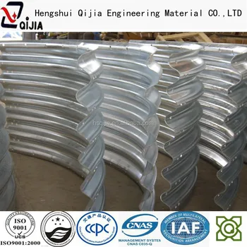 Large Diameter Semicircle Steel Culvert Galvanized Corrugated Steel ...