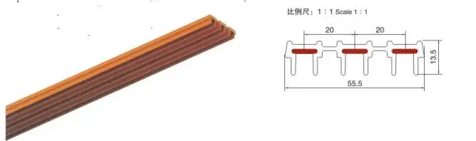 Flat Copper Busbar For Hoist Ceiling Mounted Rail System - Buy Electric ...
