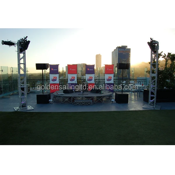 Outdoor Event Plexiglass/ Acrylic Wedding Stage With Collapsable Risers ...